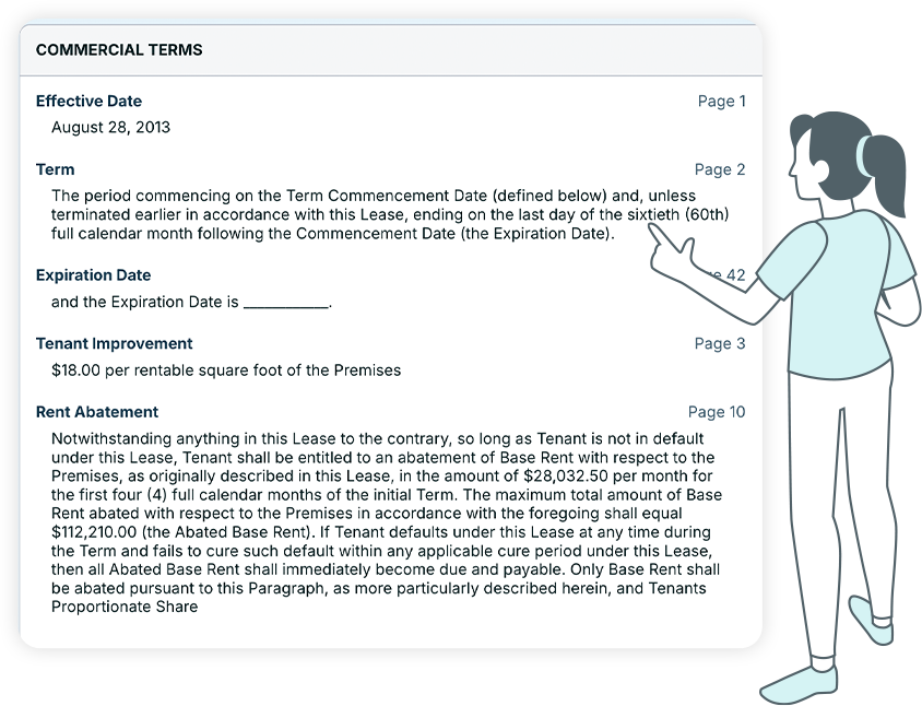 Instant AI-powered Lease Abstraction for CRE